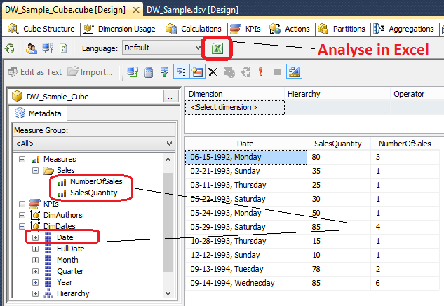 How To Build A Data Mart Using Microsoft Bi Stack Part 7 Cube Creation Cube Deployment And